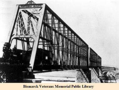 Building Northern Pacific’s “great iron” train bridge over the Missouri ...